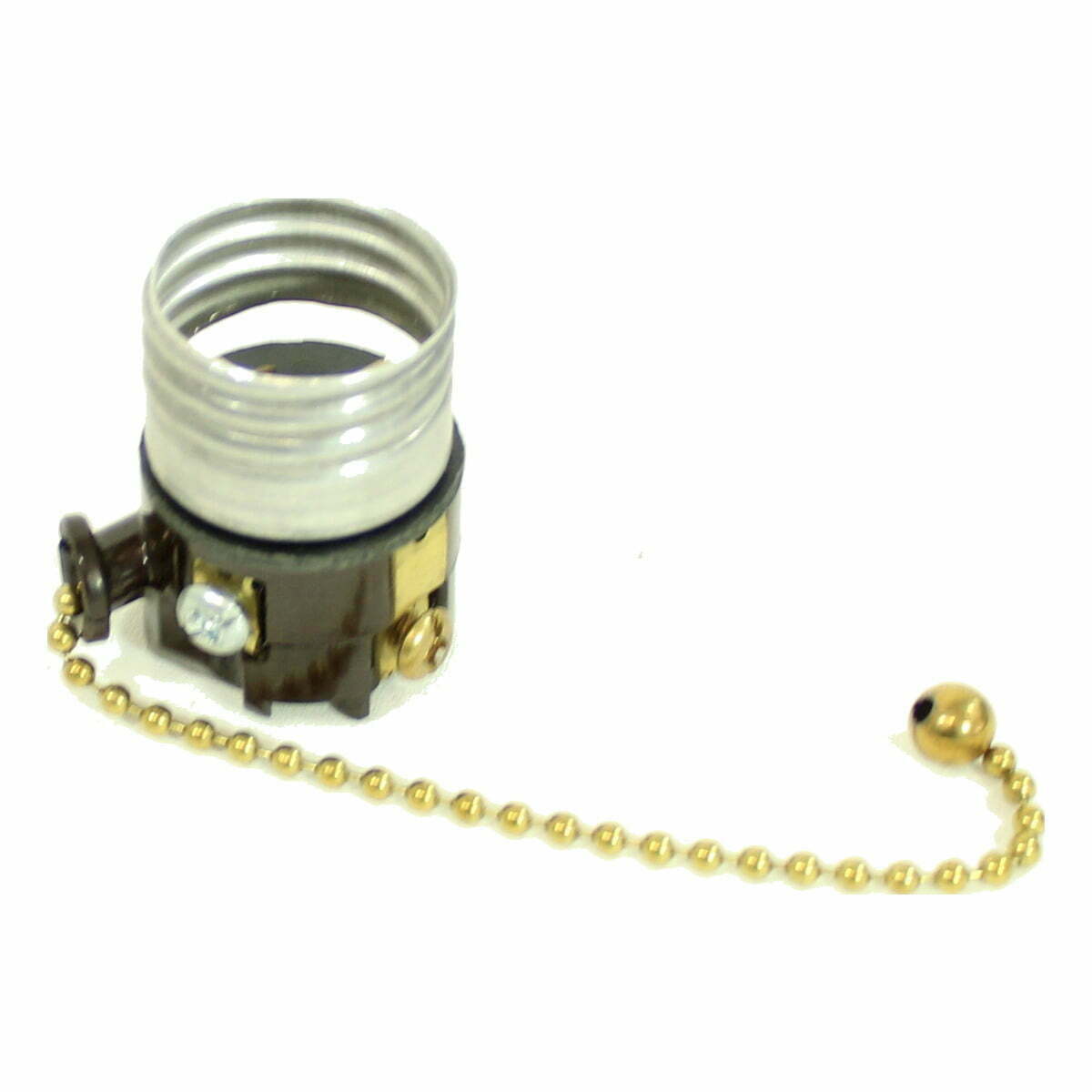 Interior Mechanisms Medium Base Socket – 3-Way Brass Pullchain – U.L ...