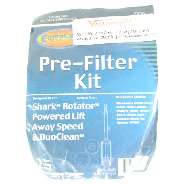 Schematic and parts list for: Shark Model: UV810 - Vacuums R-Us and ...