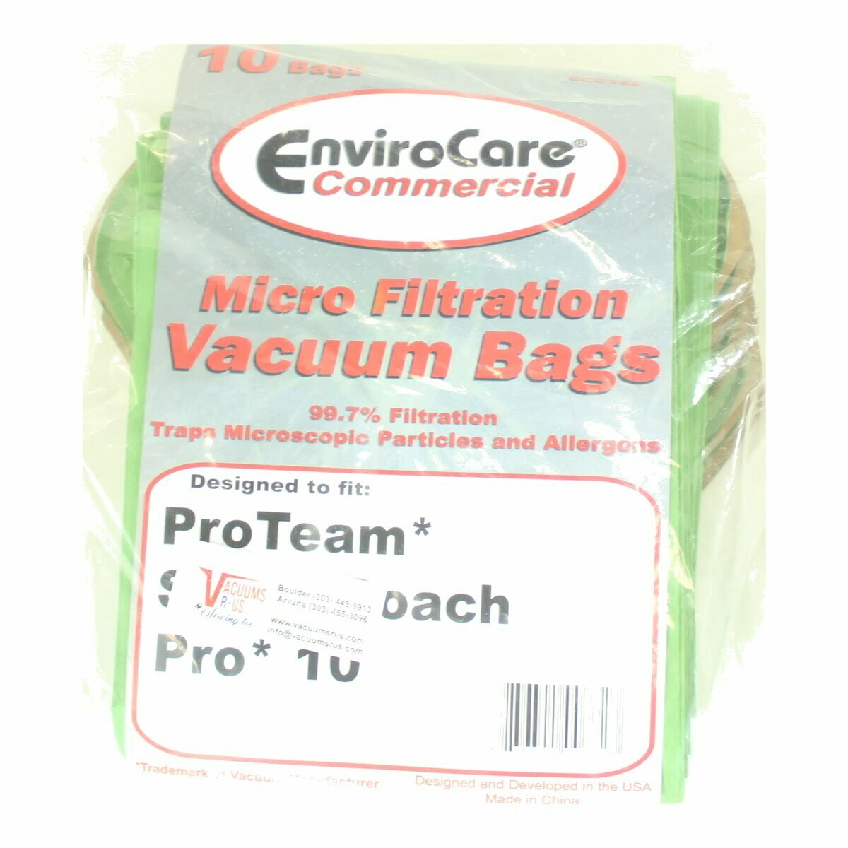 Aftermarket ProTeam 107313 Intercept Micro Filter Bags with Open Collar ...