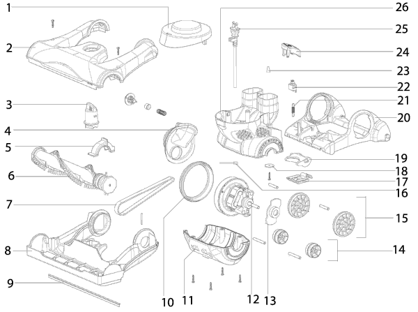 Schematic and parts list for: Eureka Model: AS2030A - Vacuums R-Us and ...