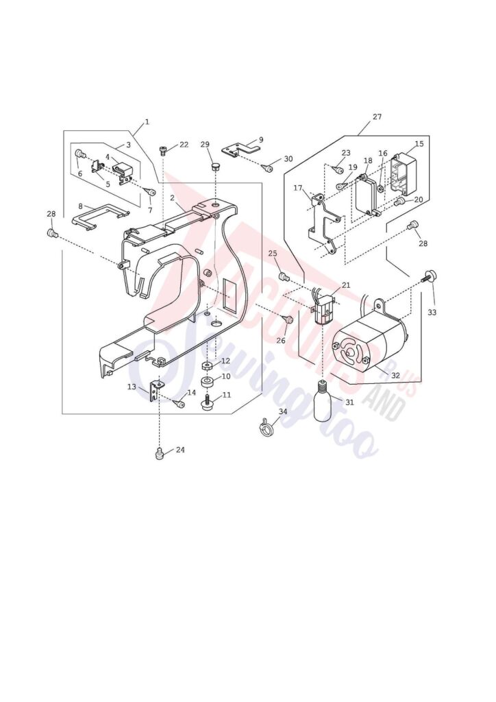 Janome Models: Jem 660, 661, gem gold 2 Schematics and parts list ...