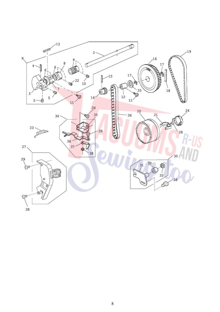 Janome Models: Jem 660, 661, gem gold 2 Schematics and parts list ...