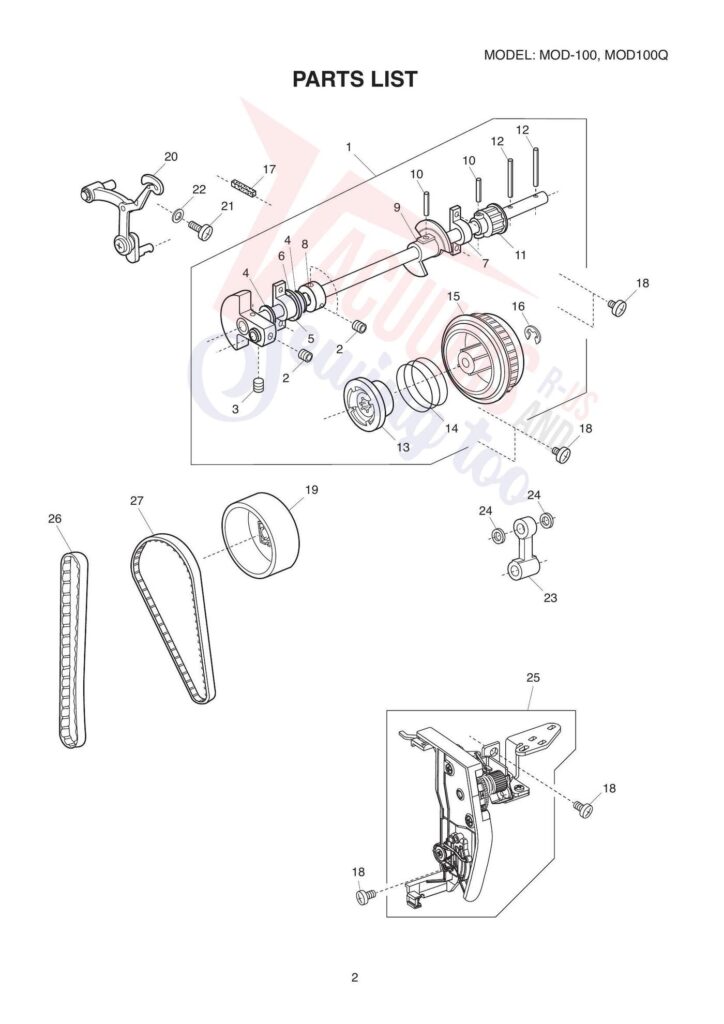 Janome Models: Mod100, Mod81100dc, Mod100, Mod81100dcq Schematics and parts list - Vacuums R-Us ...