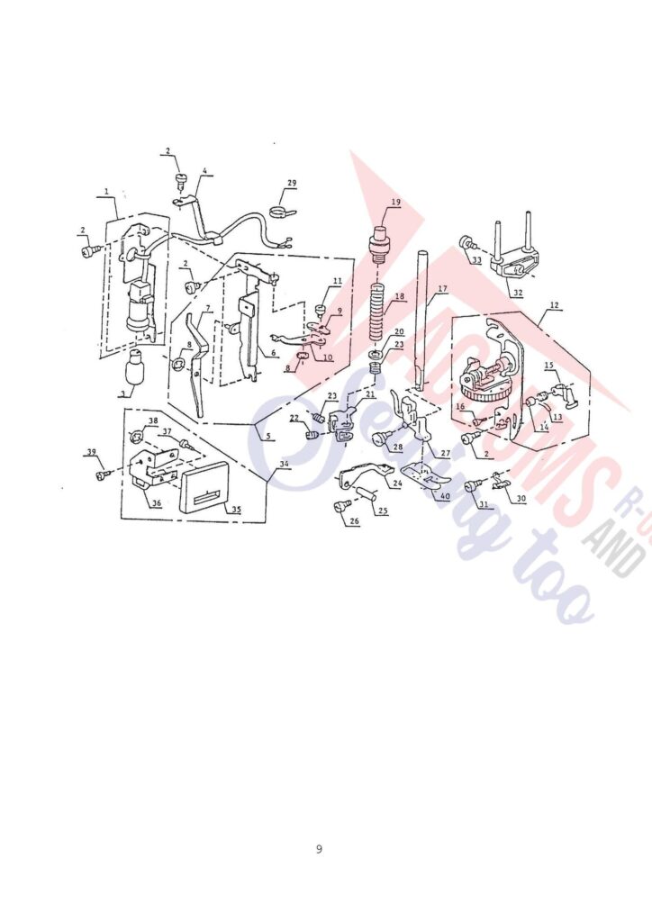Janome Models: 393 Schematics and parts list - Vacuums R-Us and Sewing Too